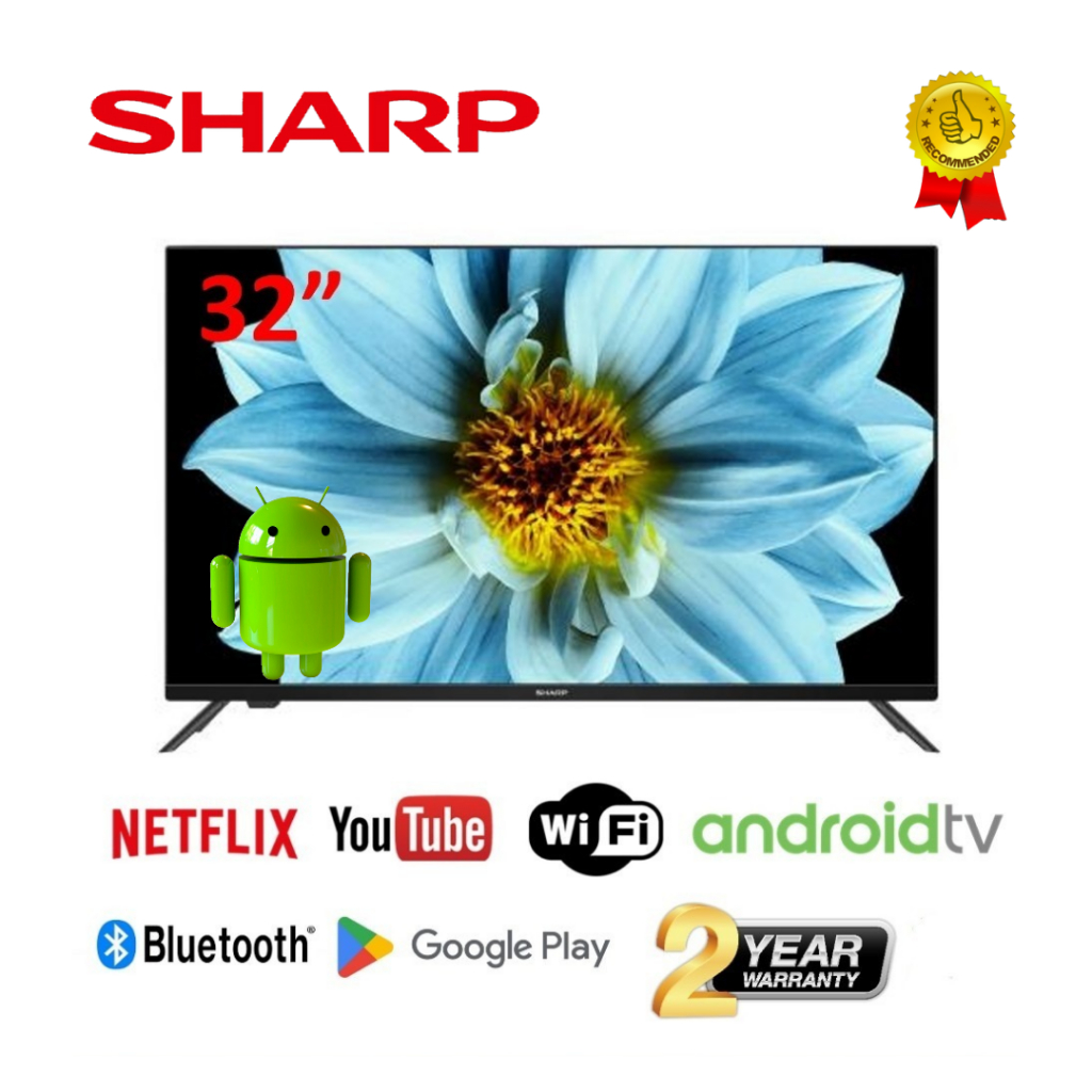 Sharp Android TV HD Ready LED TV 32" 2TC32EG2X | Shopee Malaysia