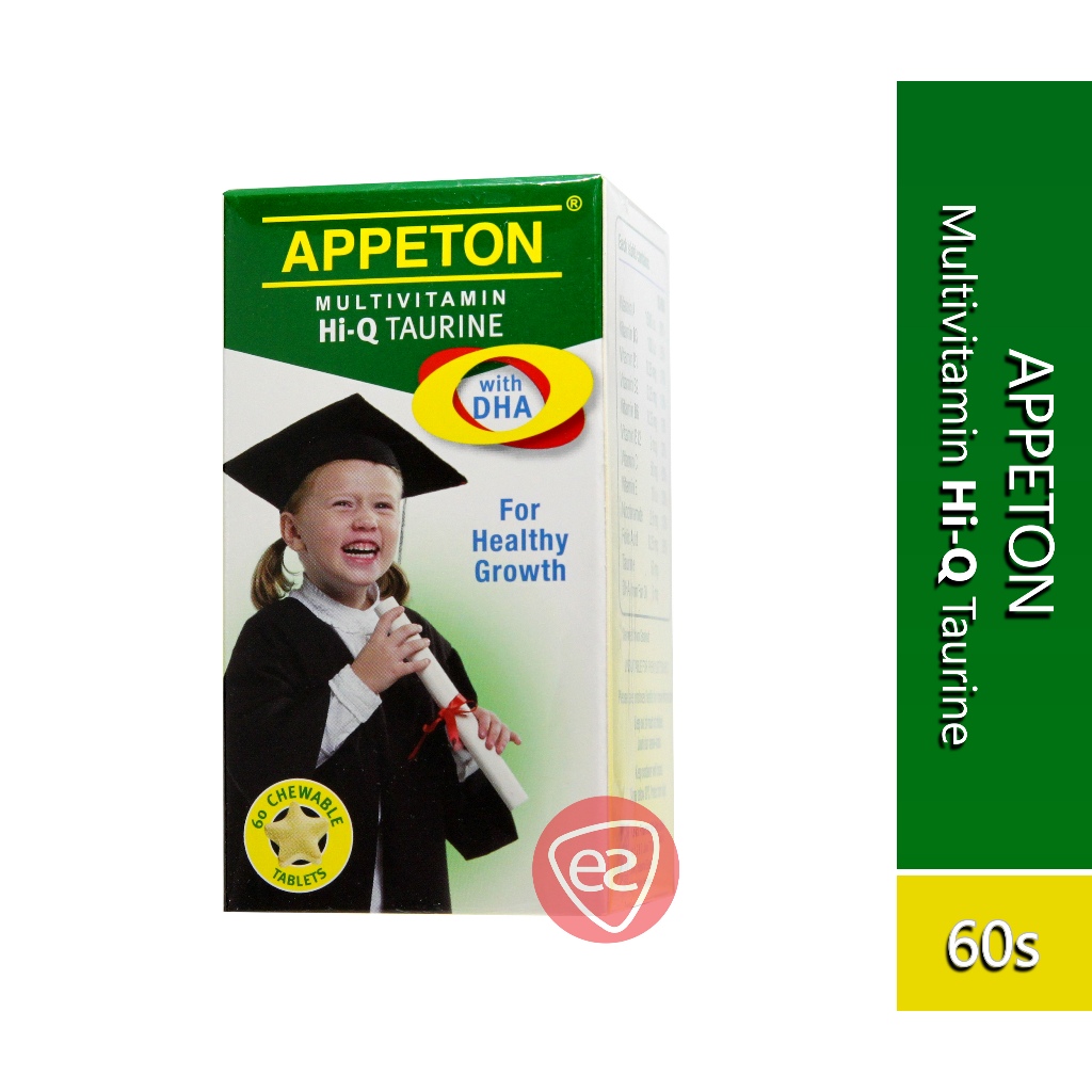 Appeton Multivitamin Hi-Q Taurine With DHA Chewable Tablet 60s Fruity ...