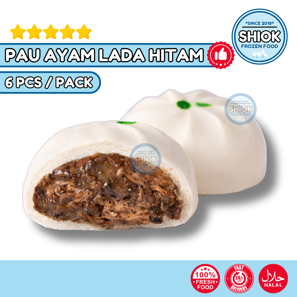HALAL Dim Sum | Pau Ayam Lada Hitam - Black Pepper Chicken Pau | 6pcs ...