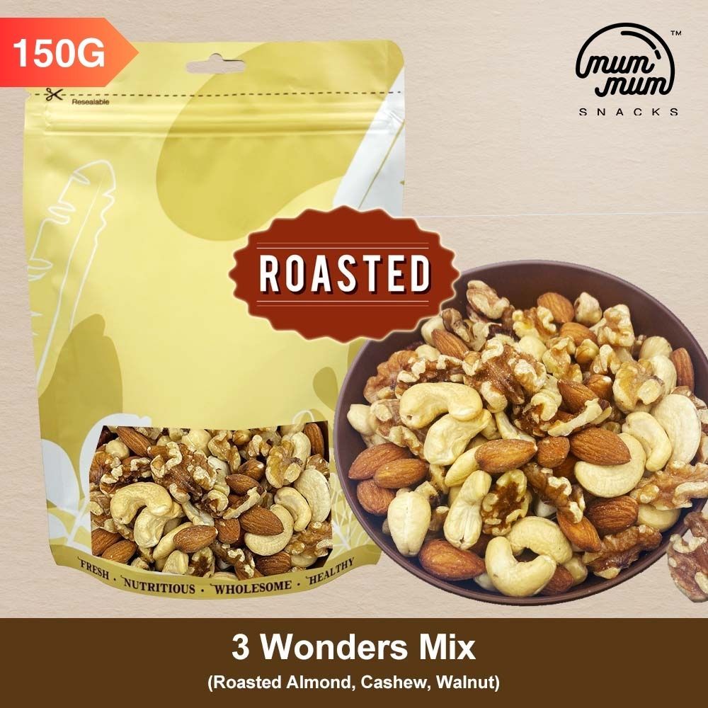 Mum Mum 3 Wonders Premium Roasted Mixed Nuts [150g & TWIN PACK ...