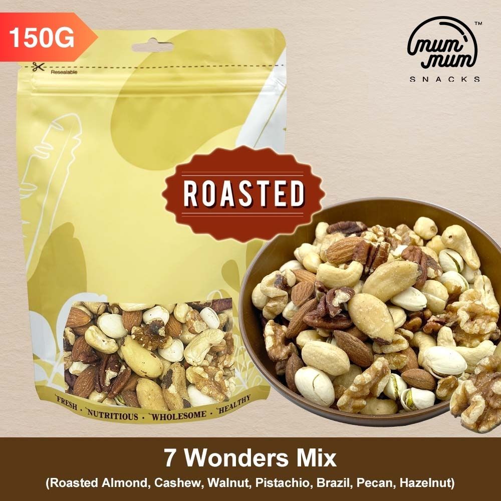 Mum Mum 7 Wonders Premium Roasted Mixed Nuts [150g & TWIN PACK ...
