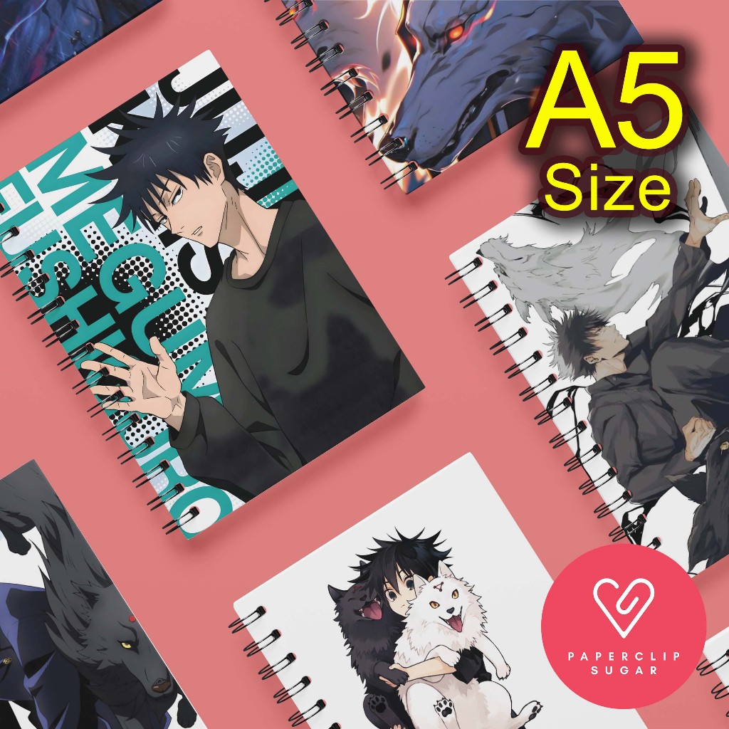 Megumi Fushiguro Notebook A5 100pgs Anime Jujutsu Kaisen / Journal ...