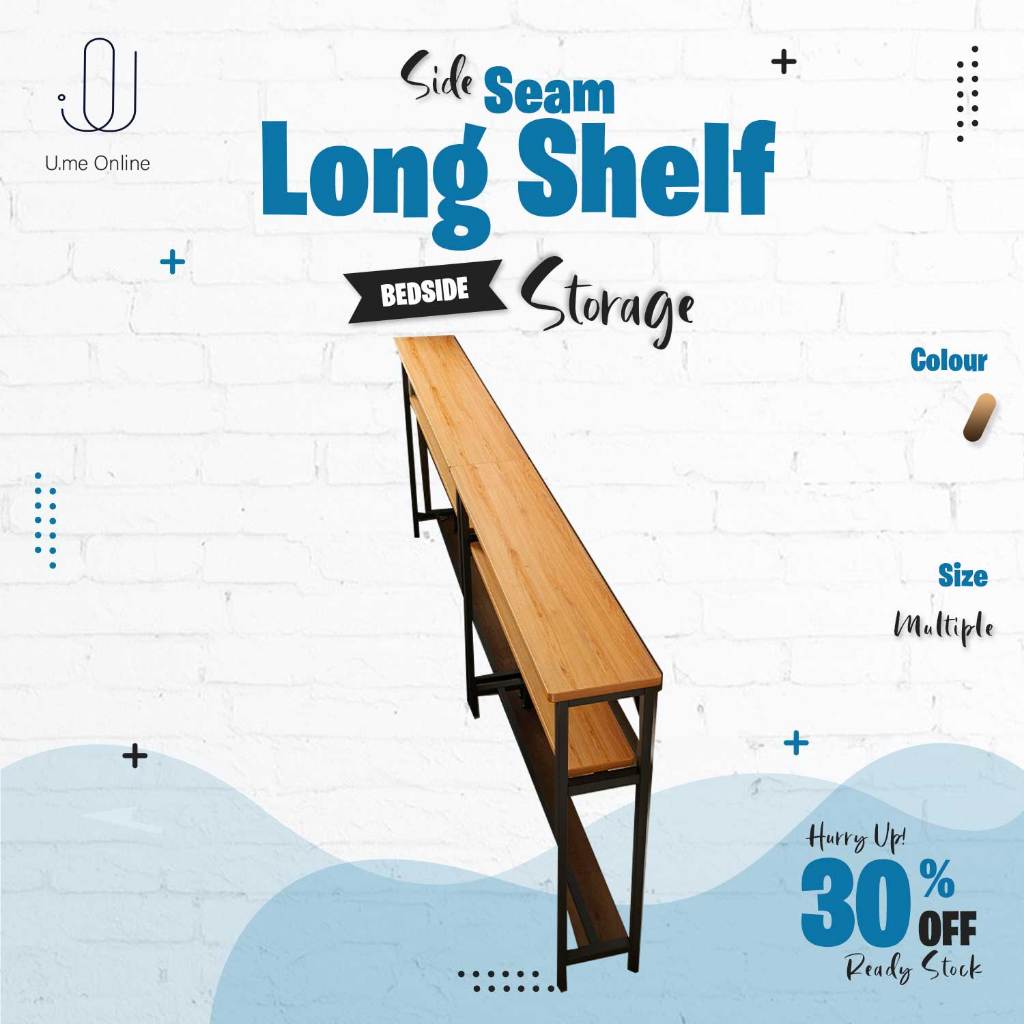 U.me Living Room Sofa Rear Shelf Wall Long Strip Rack Multi-Layer ...