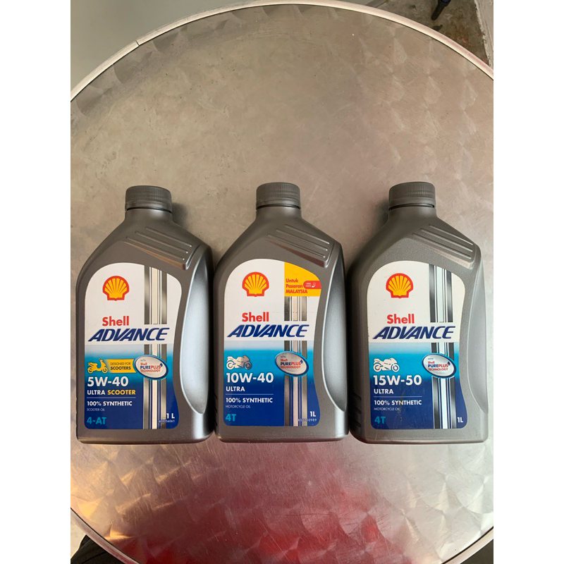 Shell Advance 4T Ultra Scooter 5W-40/ Ultra 10W-40/ Ultra 15W-50 1L ...