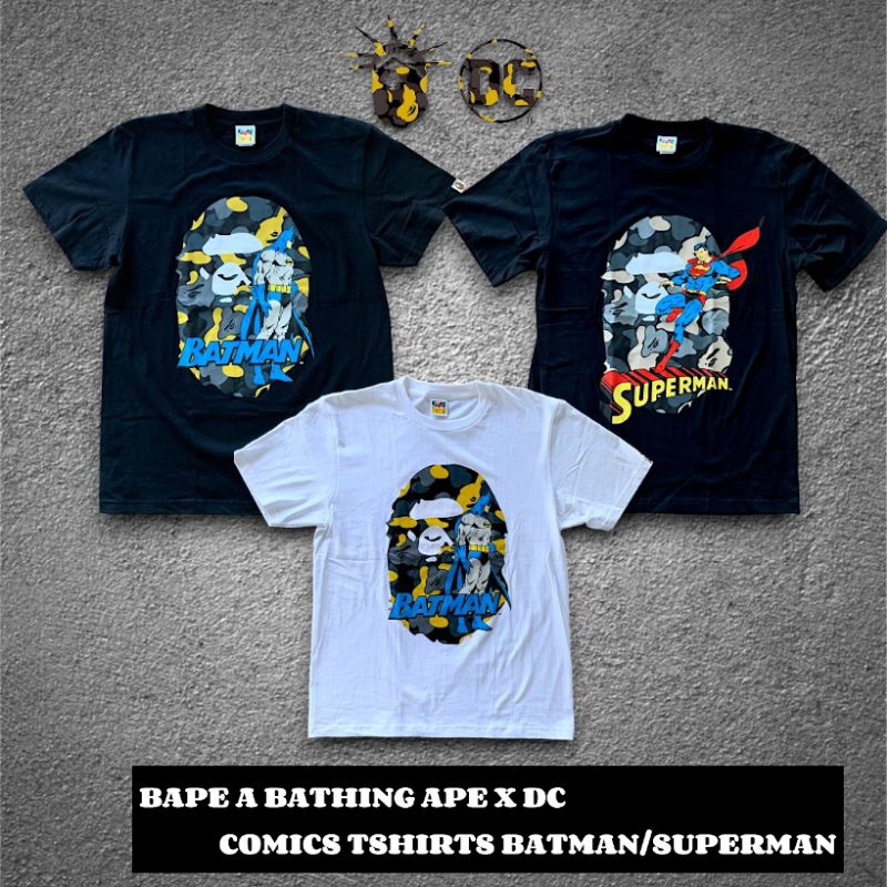 BAPE A BATHING APE X DC COMICS BATMAN SUPERMAN | Shopee Malaysia