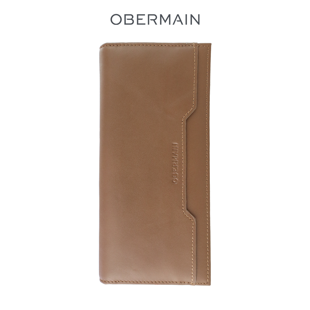 OBERMAIN RFID Long Wallet / Genuine Leather / Brown / OBW223G3 ...