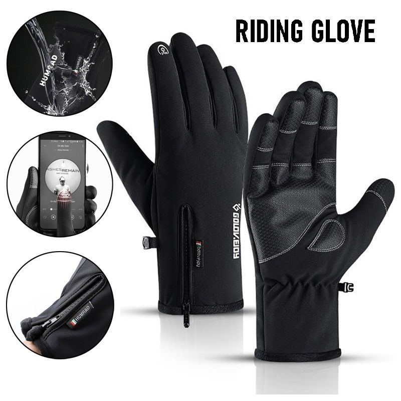 Touch Screen Glove Motorcycle Waterproof Cycling Glove Non-Slip Riding ...
