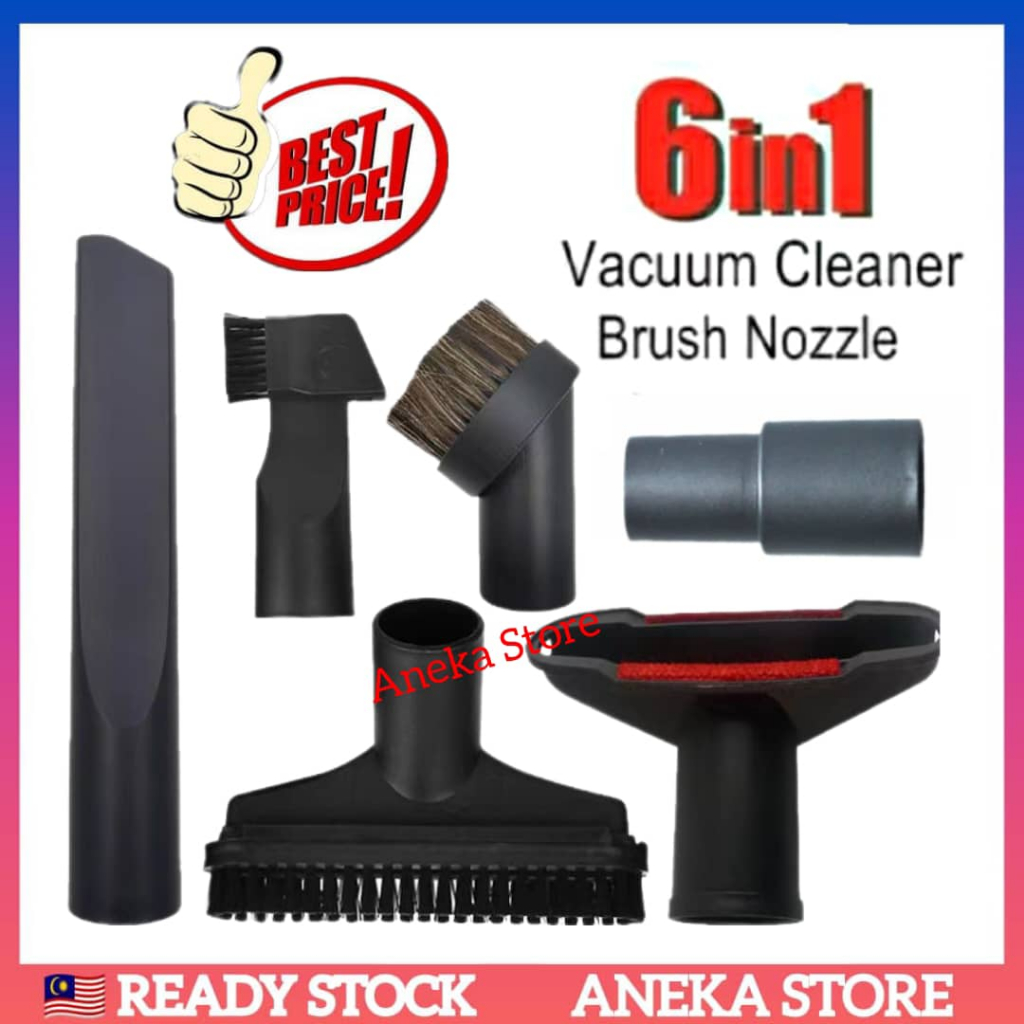 🔥6 In 1🔥Vacuum Cleaner Brush Head Nozzle Accessories Vacum Vakum Berus ...