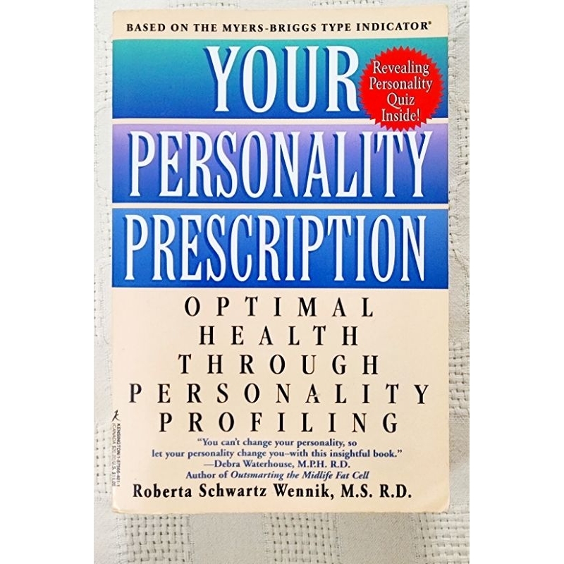 MBH | YOUR PERSONALITY PRESCRIPTION: OPTIMAL HEALTH THROUGH PERSONALITY PROFILING by Roberta ...