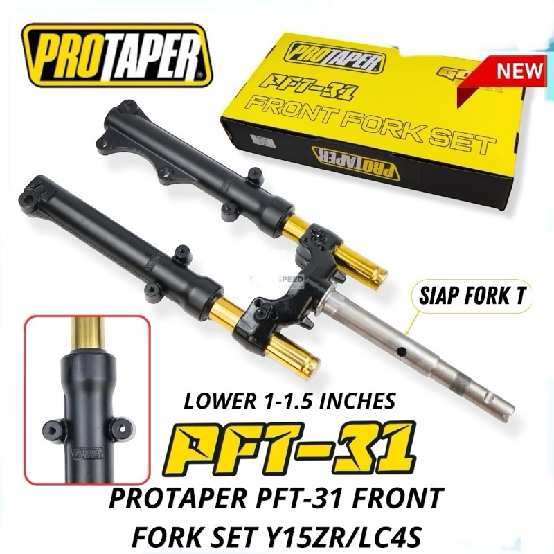 PROTAPER PFT-31 GOLD SERIES FRONT FORK COMPLETE SET BIG TUBE (BARANG ...
