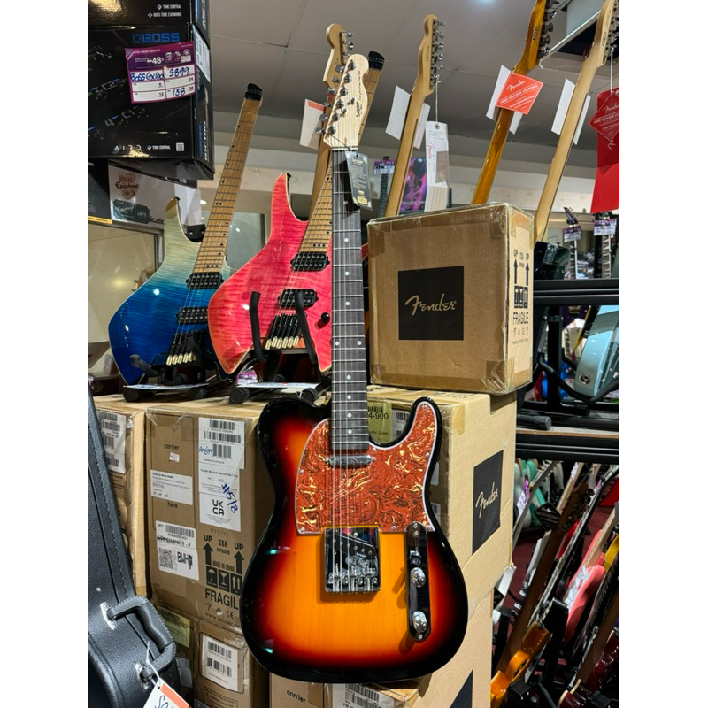 SQOE SETL300 Telecaster Body Design SS Pickup Electric Guitar Rosewood ...