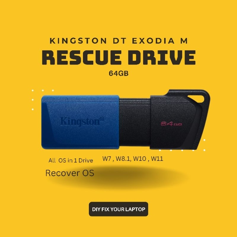 Bootable USB Drive Windows AIO 7 , 8.1 , 10 , 11 RESCUE DRIVE | Shopee ...