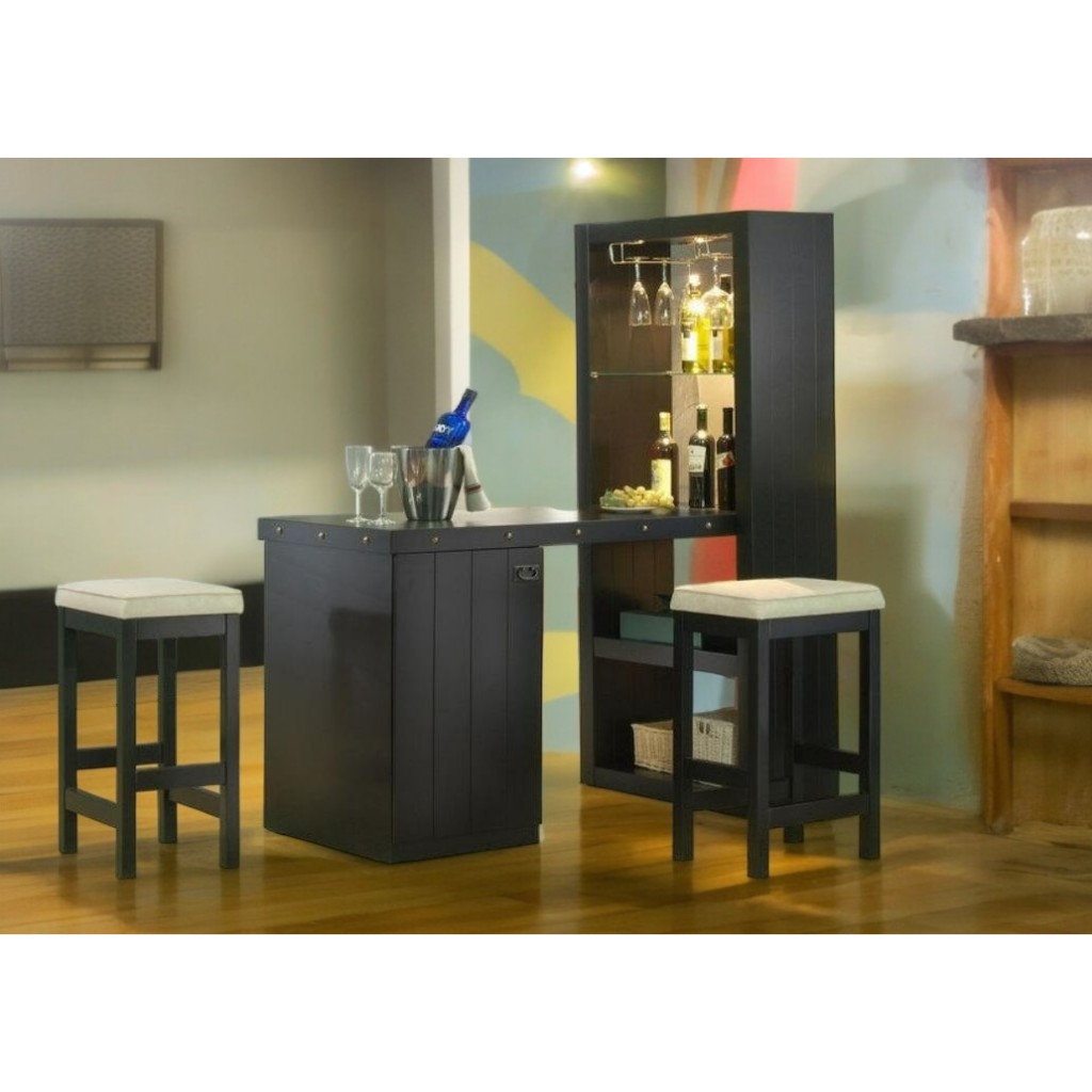 High Bar Counter cabinet With Stool ( Delivery and Install By Seller ...