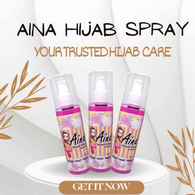 AINA HIJAB SPRAY PENGERAS TUDUNG AWNING SPRAY TUDUNG AWNING SPRAY BAJU ...