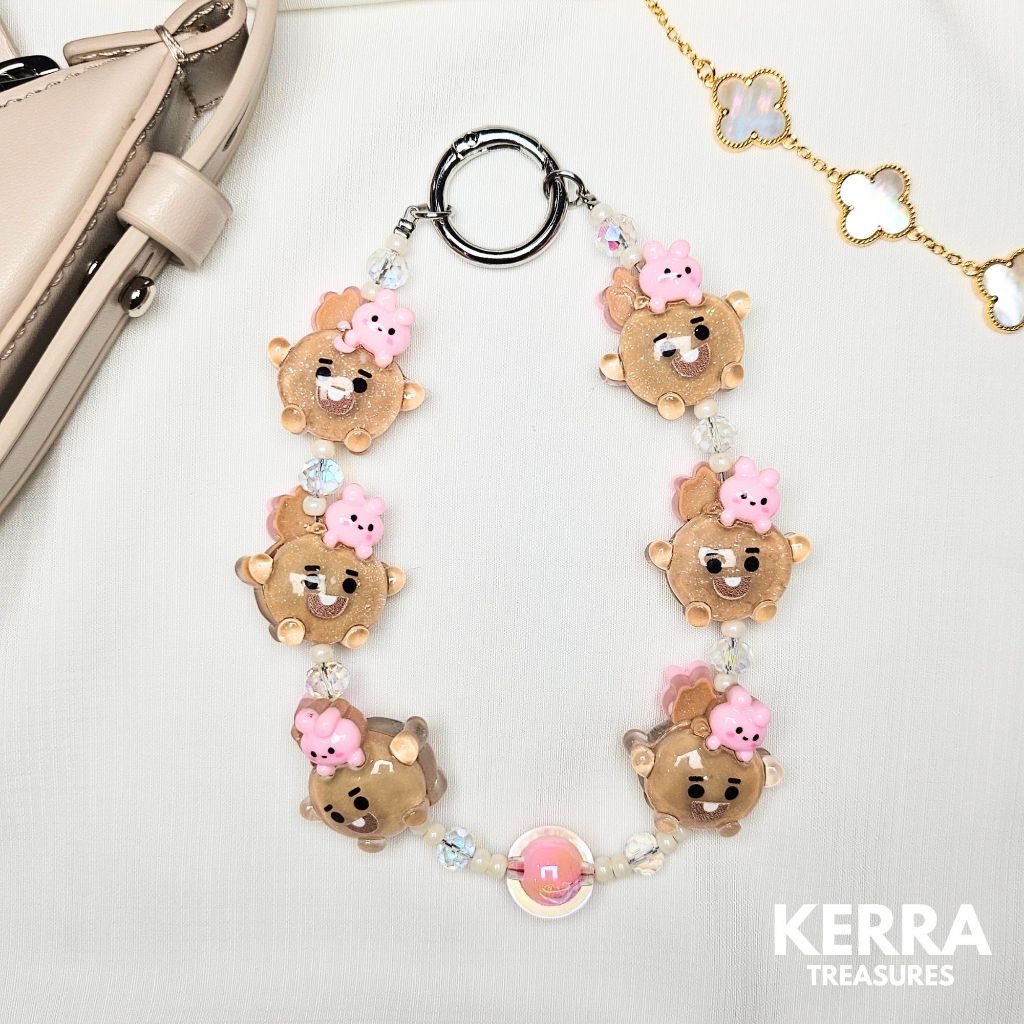 Cute BT21 Shooky Mini Prankster Brown Transluscent And Cooky Peeking ...