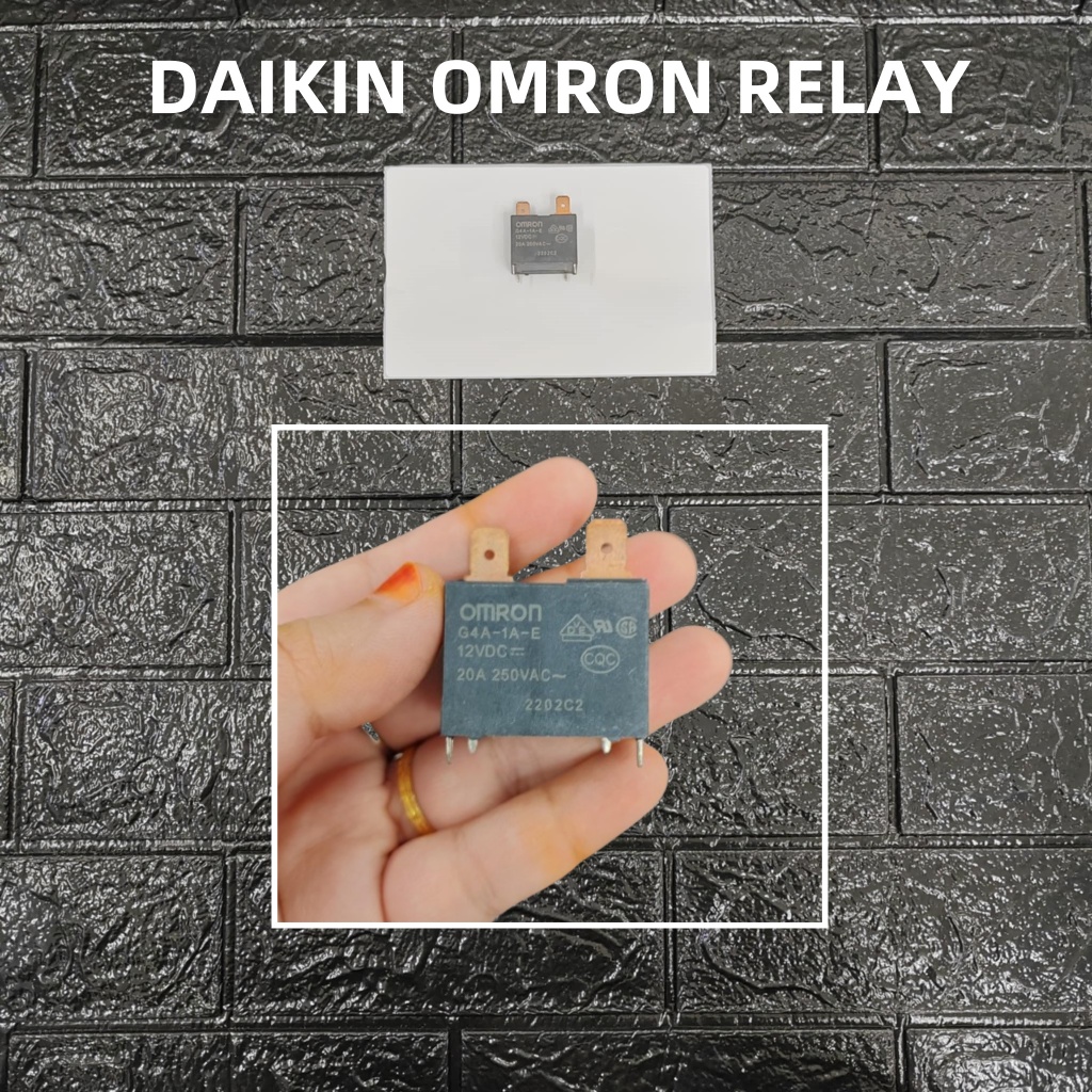 Daikin Omron 2wire pin Relay G4A-1A-E-(12VDC) 20A 4PIN/Alat Ganti ...