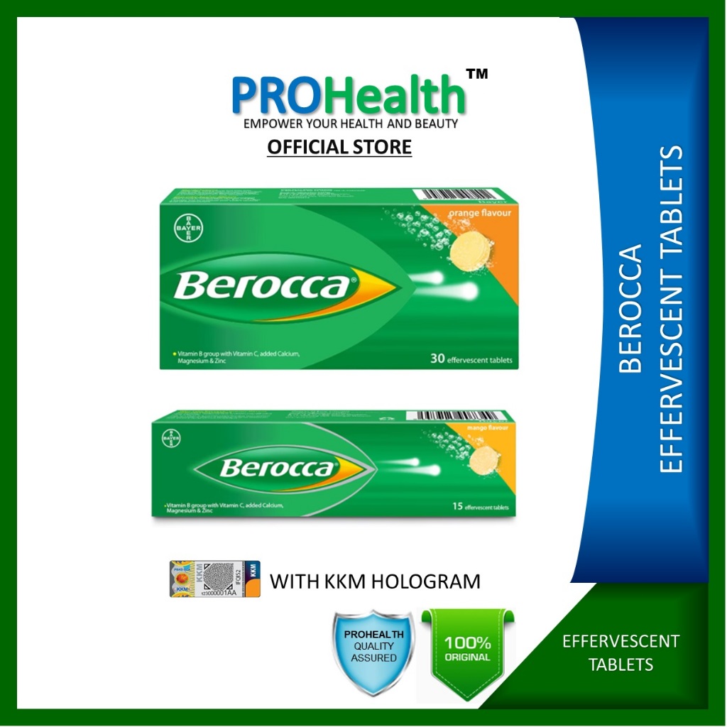 BEROCCA ORANGE EFFERVESCENT TABLET | Shopee Malaysia