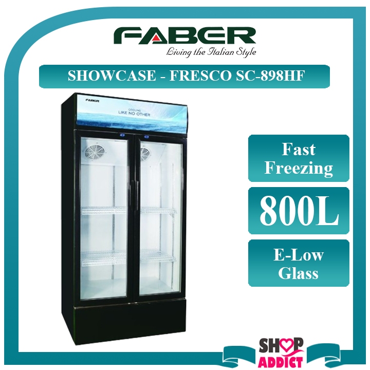 Faber 800L Showcase Chiller Refrigerator FRESCO SC-898HF Peti Sejuk ...