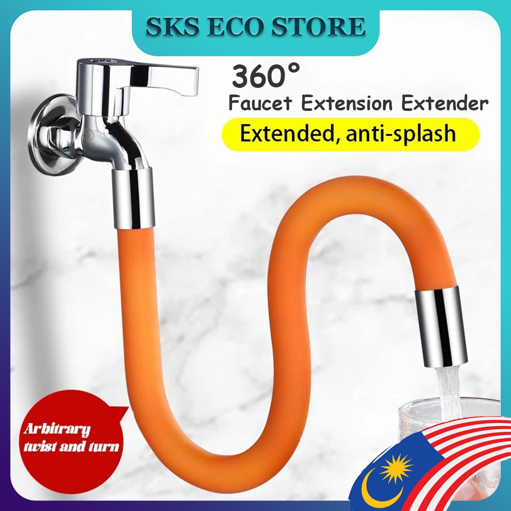 Faucet Extension Extender Rotating Water Tap Extension Pipe Kitchen ...
