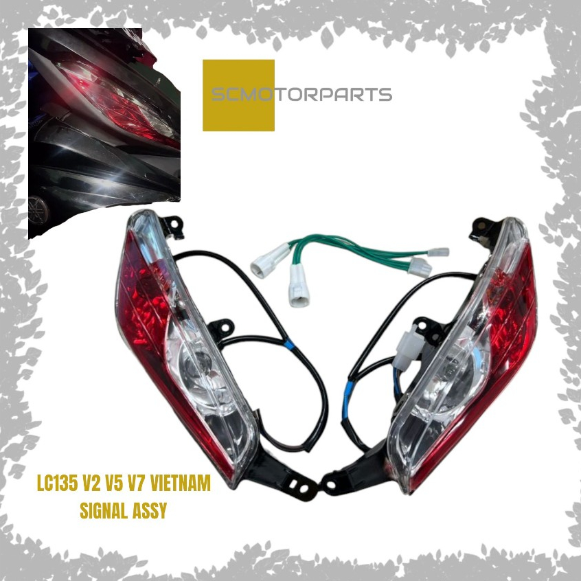 YAMAHA LC135 V2 V5 V7 FRONT SIGNAL ASSY LAMPU SIGNAL LC135 VIETNAM MODEL VIETNAM DESIGN VIETNAM ...