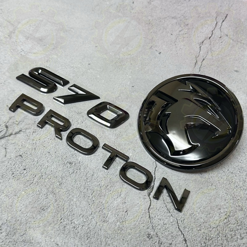 😈SET FOR 3 ITEM😈 PROTON S70 DARKCHROME SERIES SET WORDING TULISAN ...