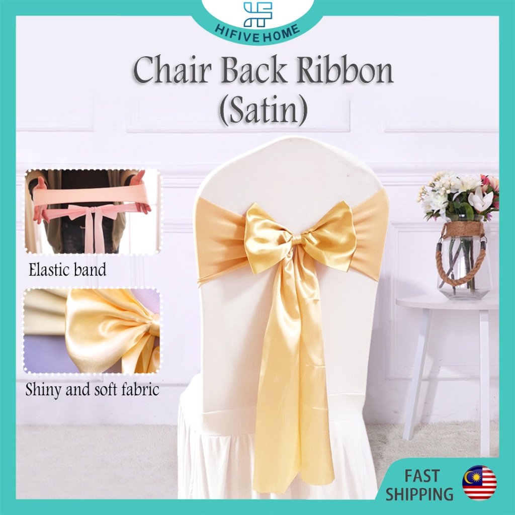 Reben Kerusi Banquet dan Plastik Chair Ribbon untuk Kenduri | Shopee ...