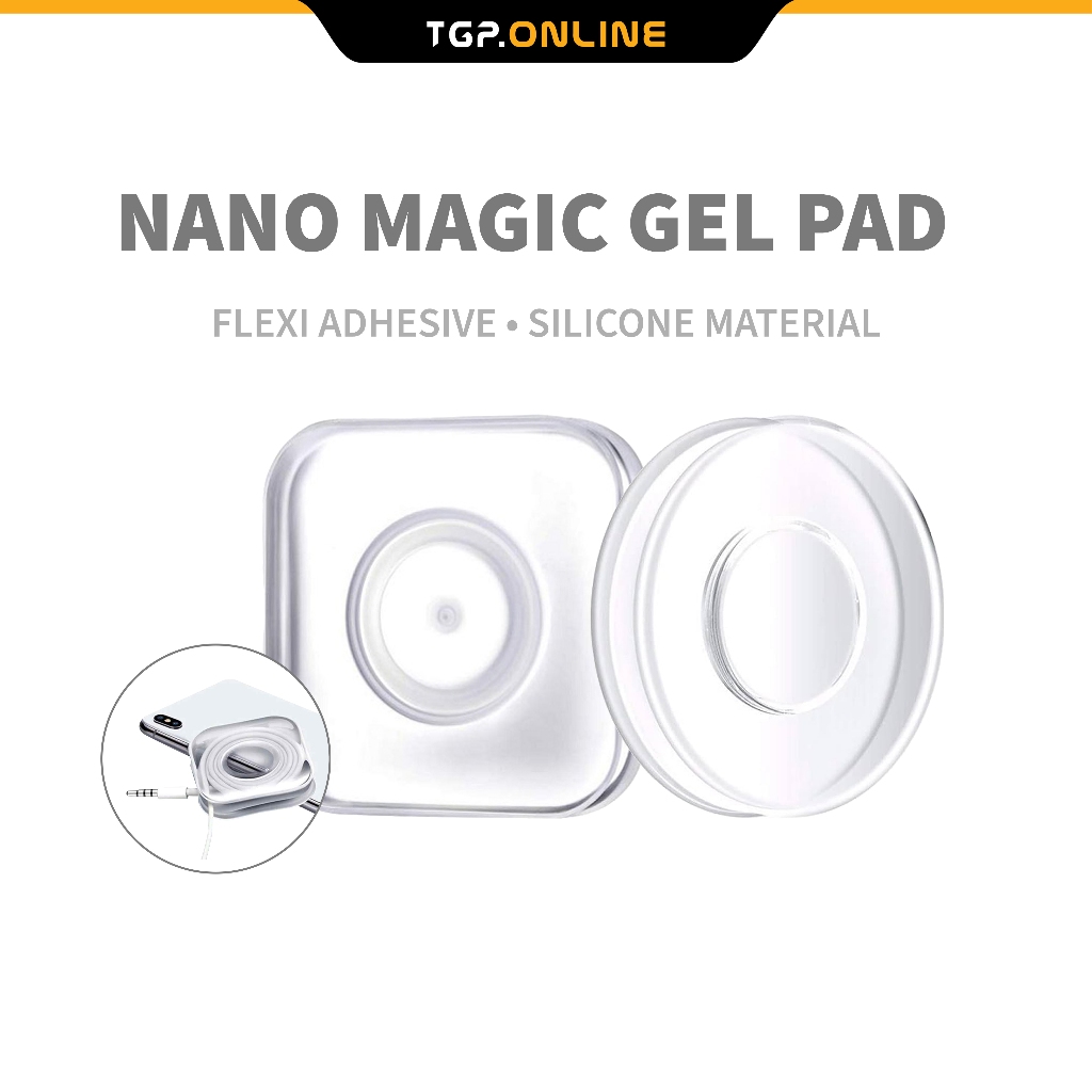 Magic Nanotechnology Nano Silicone Transparent Sticky Gel Pad 透明收纳魔力贴 ...