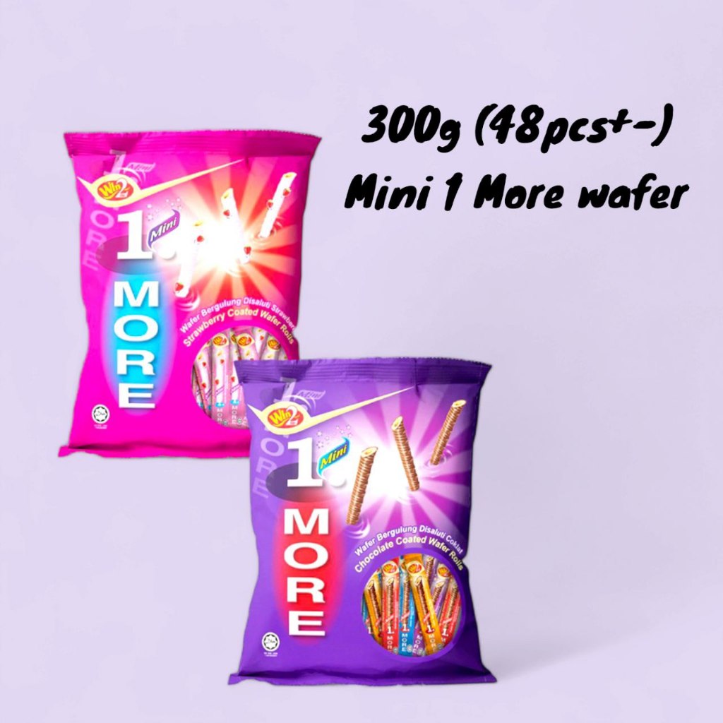 Win2 Mini 1 More Wafer chocolate coated wafer rolls 300g (48pcs ...
