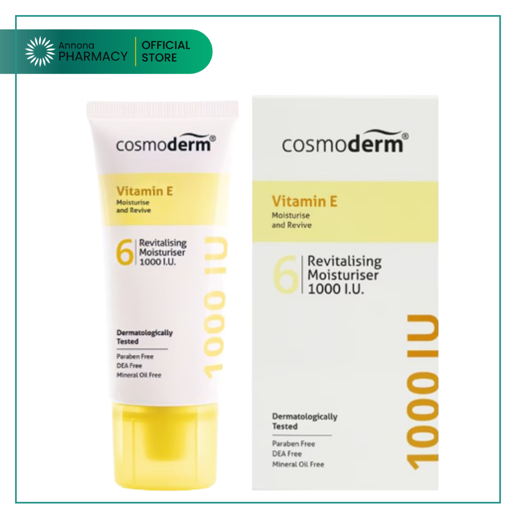 COSMODERM Vitamin E Revitalising Moisturiser 1,000 I.U. (50ml) | Shopee ...