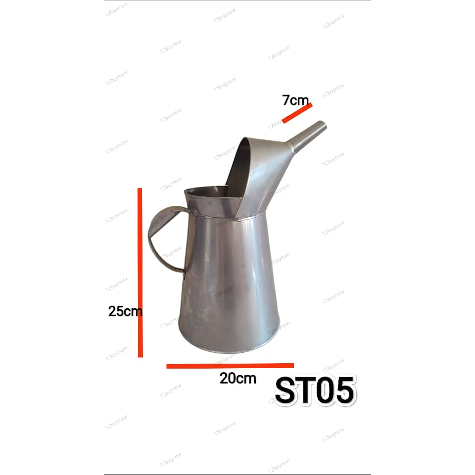 Stainless Steel Minyak Liter/Botol Sukat/Tin Jug | Shopee Malaysia