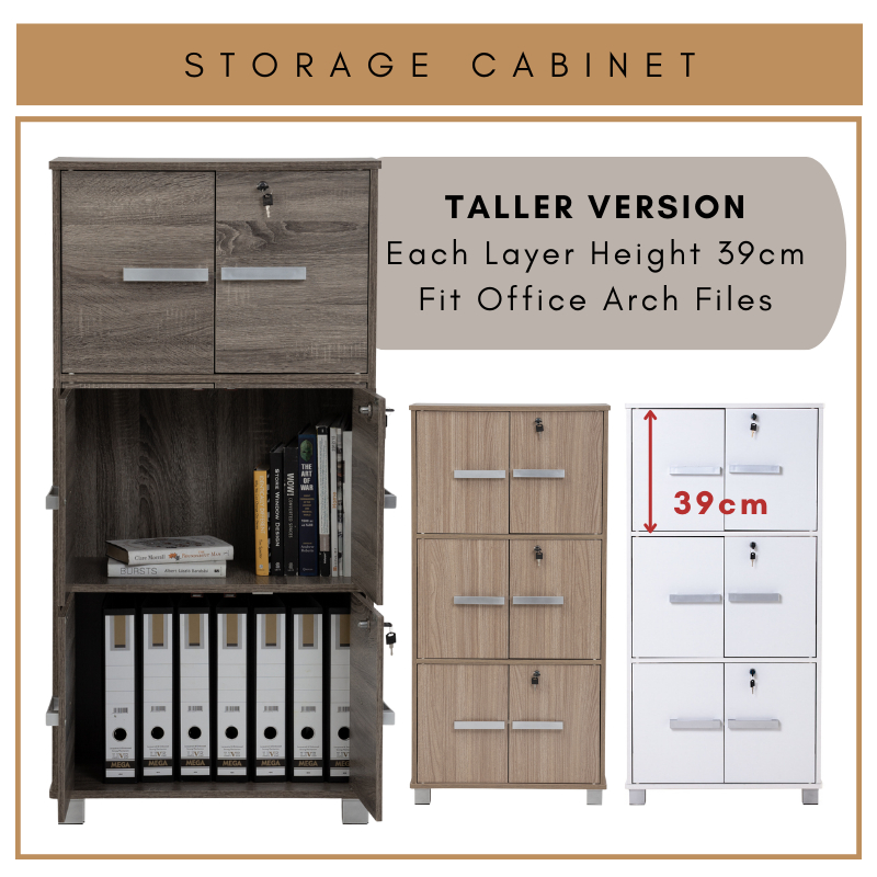 Alora Furniture - NAOMI 6 Door Storage Cabinet with Lock / Almari ...