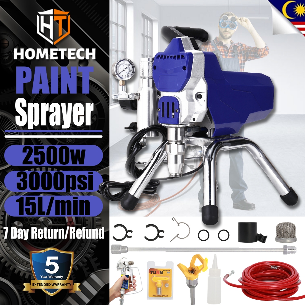 🔥5-year warranty🔥2500W Electric High Pressure Airless Sprayer Latex ...