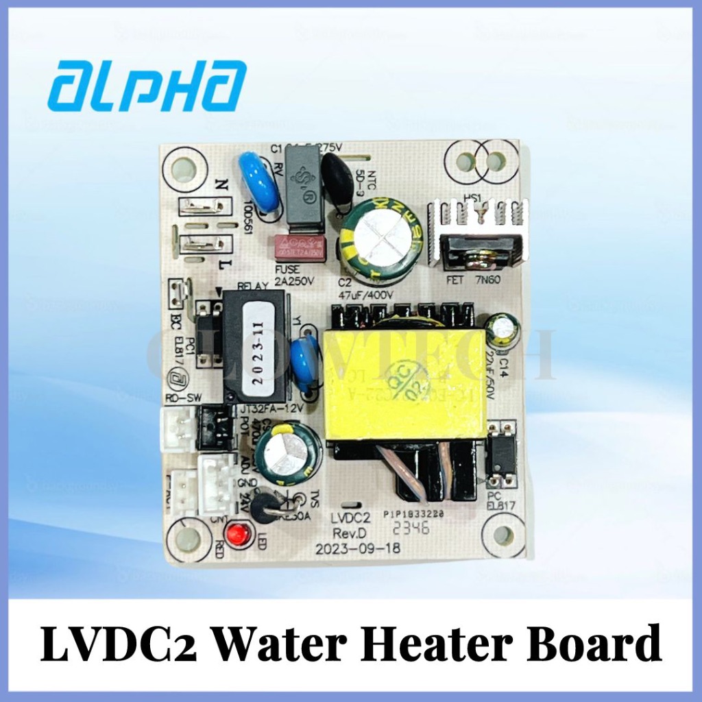 [ORIGINAL] ALPHA Water Heater PCB Board LVDC2 for Smart 18i | Shopee ...