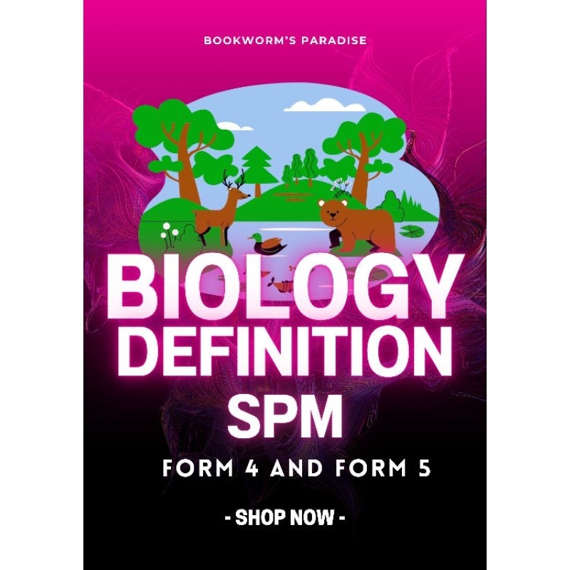 [SOFTCOPY/PDF] BIOLOGY SPM IMPORTANT TERMS DEFINITIONS (ENGLISH)| FORM ...