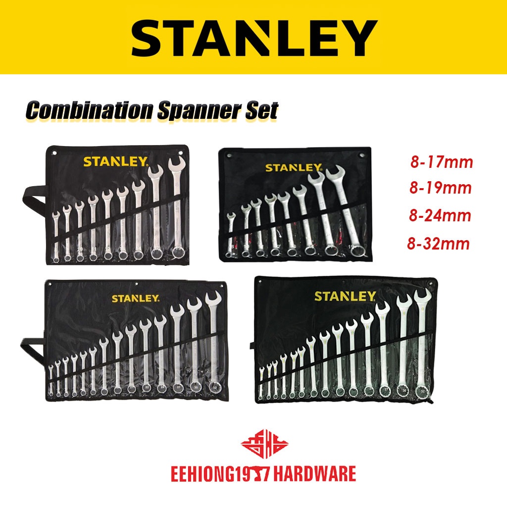 STANLEY 8-17MM 8-19MM 8-24MM 8-32MM 8pcs 9pcs 14pcs Carbon Steel ...