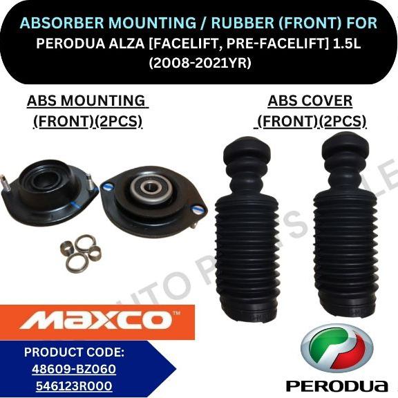 ABSORBER MOUNTING, COVER, SPRING RUBBER (FRONT) FOR PERODUA ALZA ...