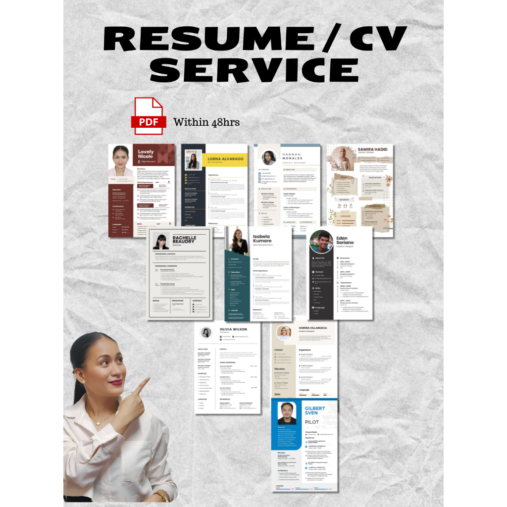 Resume Maker Service | English | 🔥 Professional Design 🔥 | Shopee Malaysia