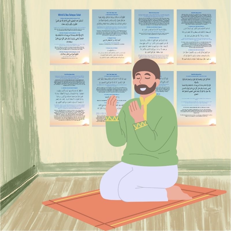 Poster Wirid & Doa Selepas Solat Size A4 Laminate (10 poster) | Shopee ...