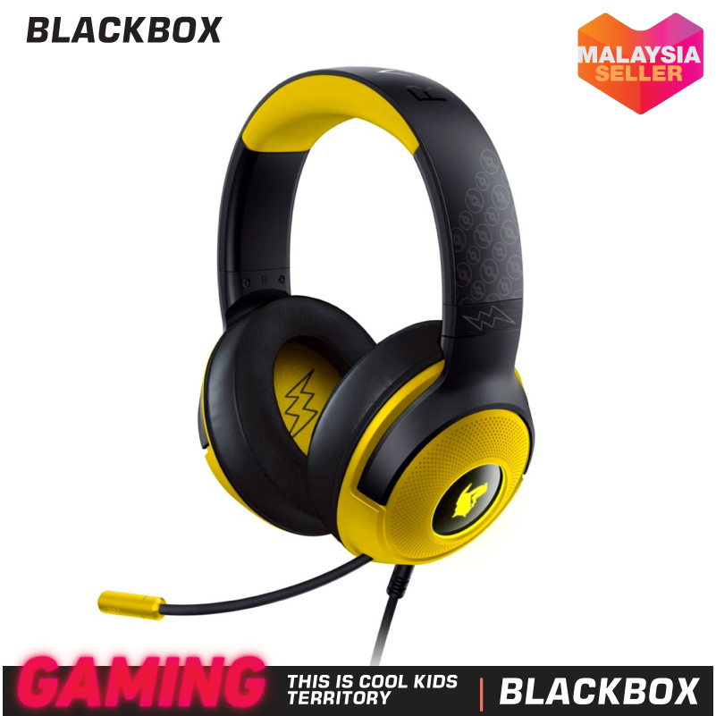 Razer Kraken V3 X PC Wired Gaming Headset Pokemon Edition Bendable Mic ...