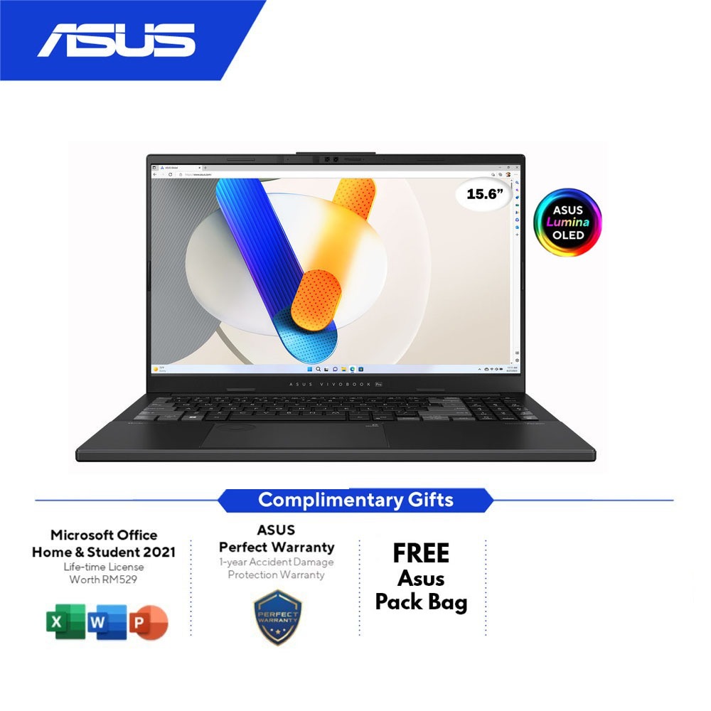ASUS Vivobook Pro 15 OLED N6506M-VMA030WS U9-185h/ 24GB DDR5/ 1TB M.2 4 ...