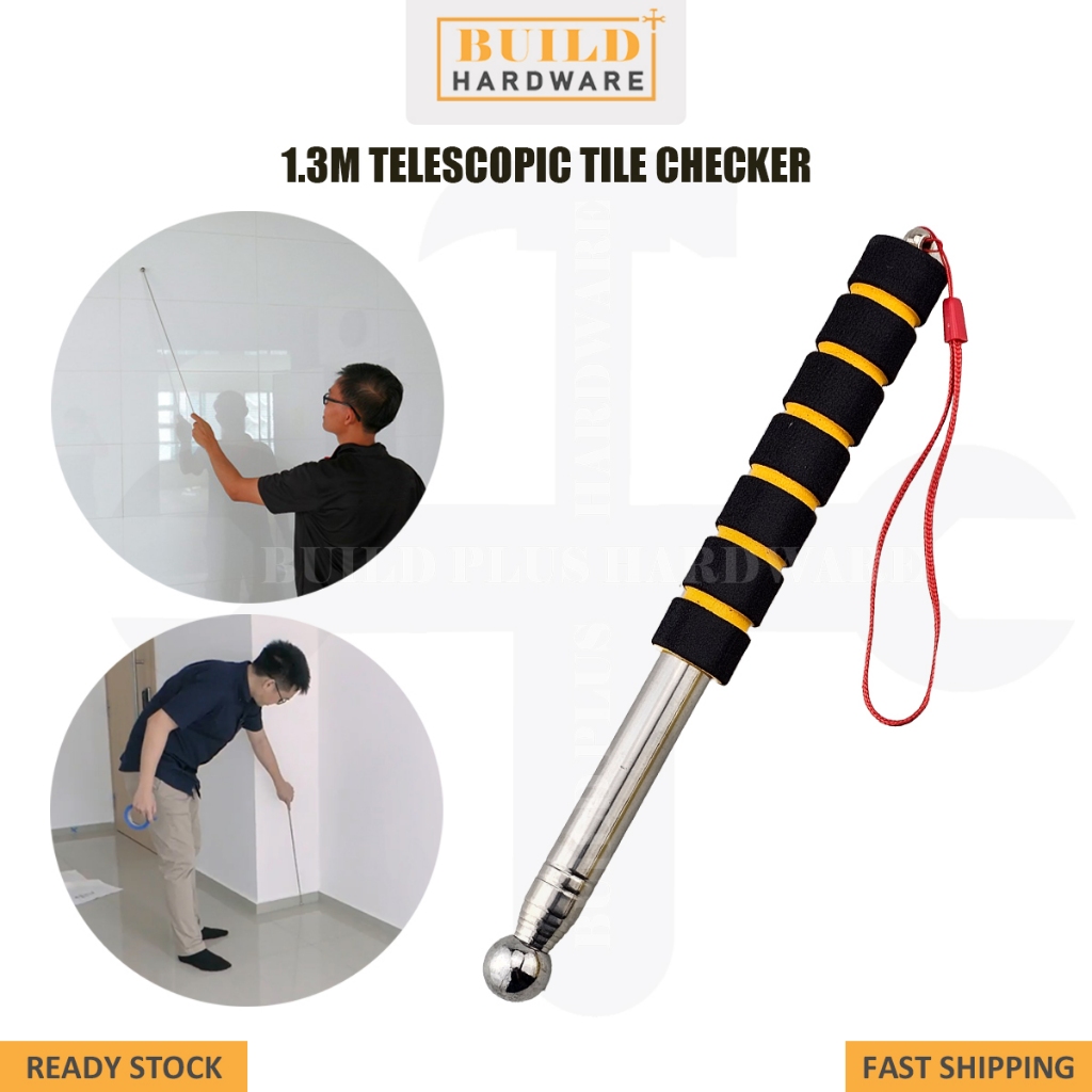 1pcs 1.3m Tile Checker Telescopic Test Hammer (Mosaic Checker Bearing ...