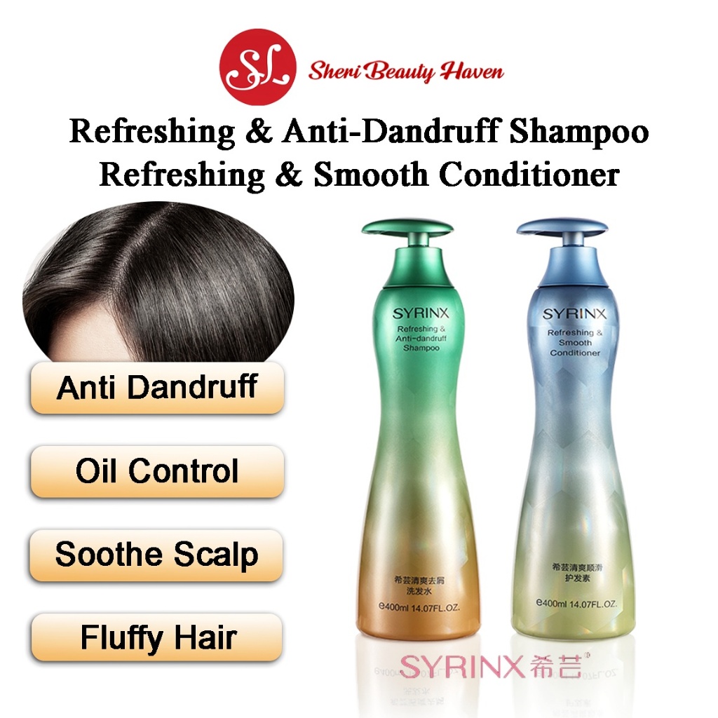 Syrinx Refreshing & Anti Dandruff Shampoo & Conditioner 400ml Oil ...
