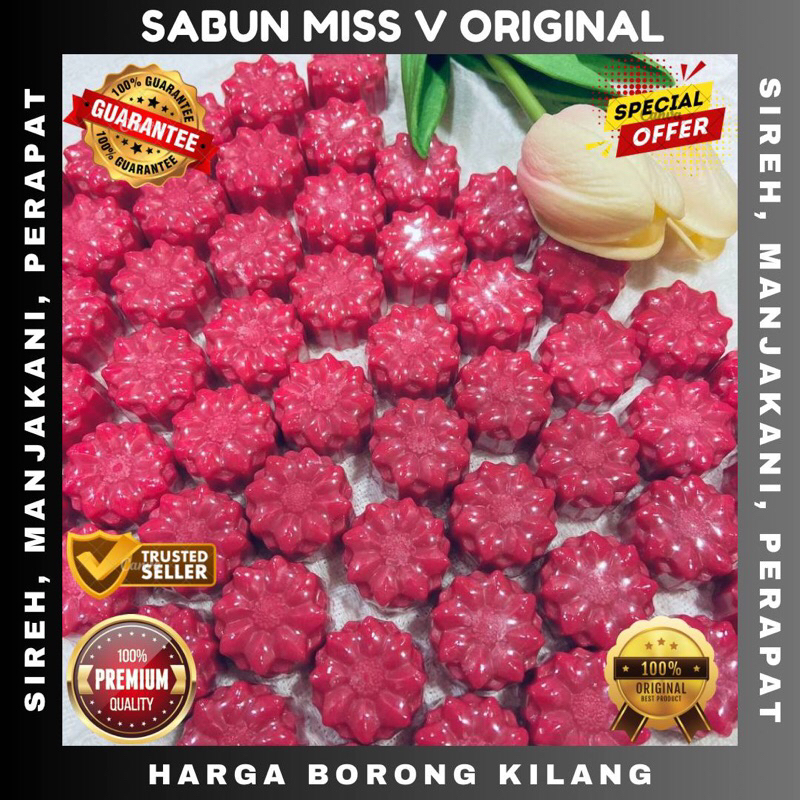 🔥100% ORIGINAL HQ + SABUN MISS V 🔥SABUN MISS V MANJAKANI, SABUN ...