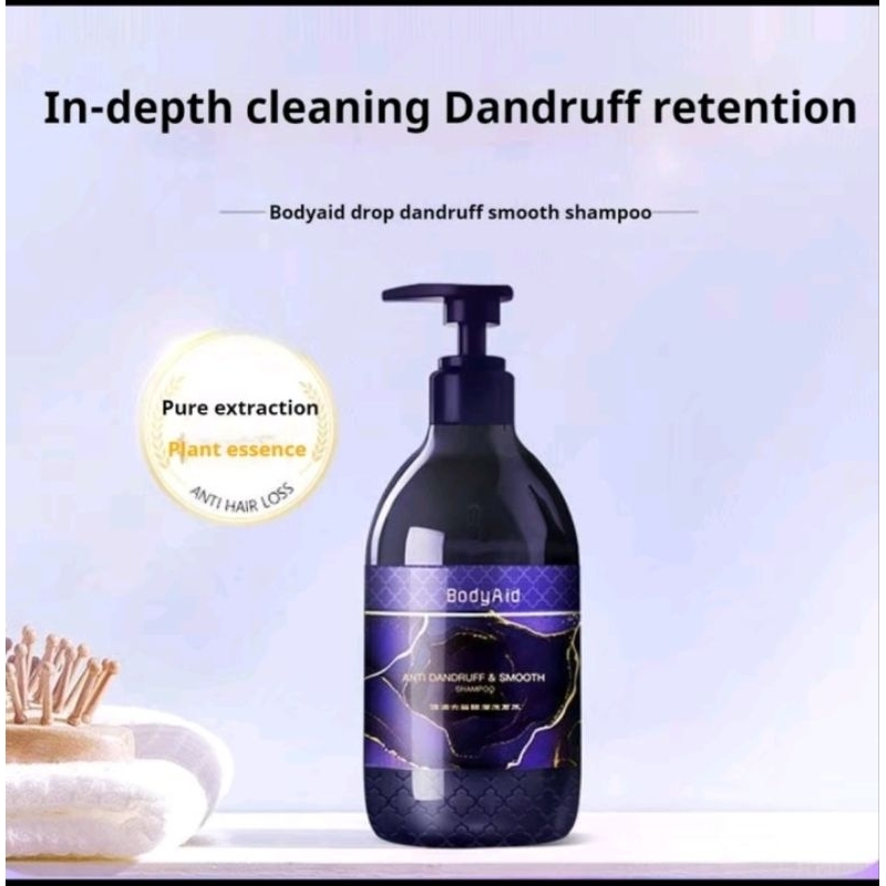 Bodyaid Dropruff Smooth Shampoo Anti Hair Loss Shampu Anti-Kelemumur ...
