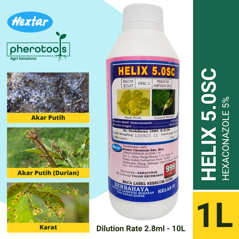 Pherotools Hextar Helix (1L) (hexaconazole 5%) Fungicide Kulat Same as ...