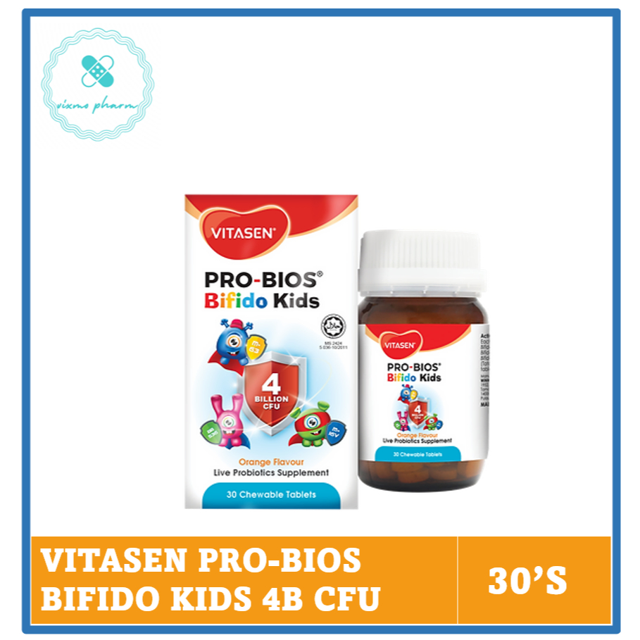 VITASEN PRO-BIOS BIFIDO KIDS CHEWABLE TABLET (30'S) READY STOCKS ...