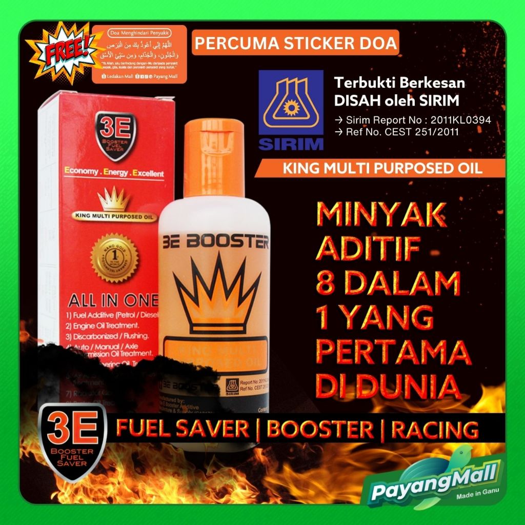 Multi Purposed Oil All-in-One 100ML untuk Rawatan Minyak Enjin Jimat ...