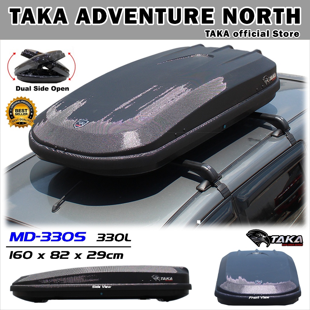 TAKA MD-330S Bubble Design Car Roof Box [Special Edition] [L Size ...