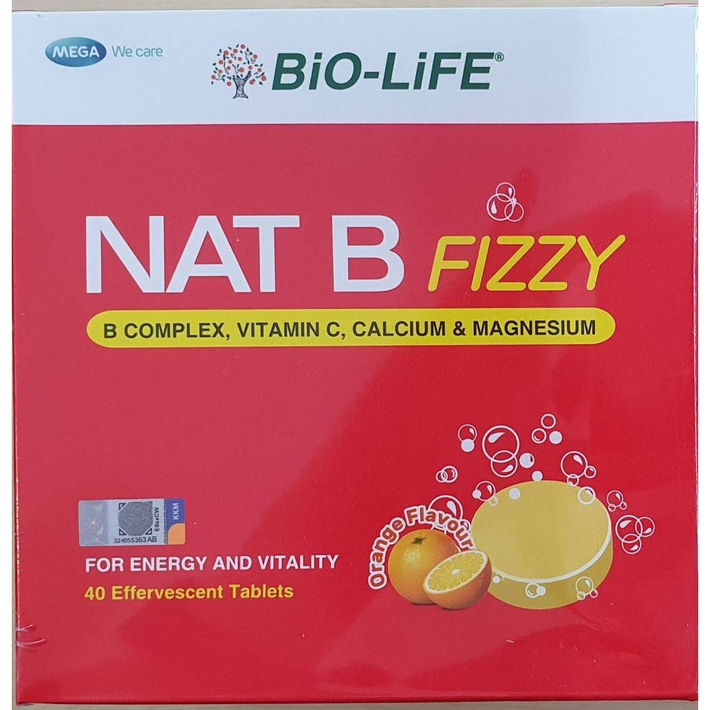 Bio-Life NAT B Fizzy (40 Effervescent Tablets) | Shopee Malaysia