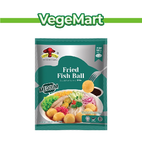 [Frozen] Mushroom Brand Fried Fish Ball 500g | Shopee Malaysia